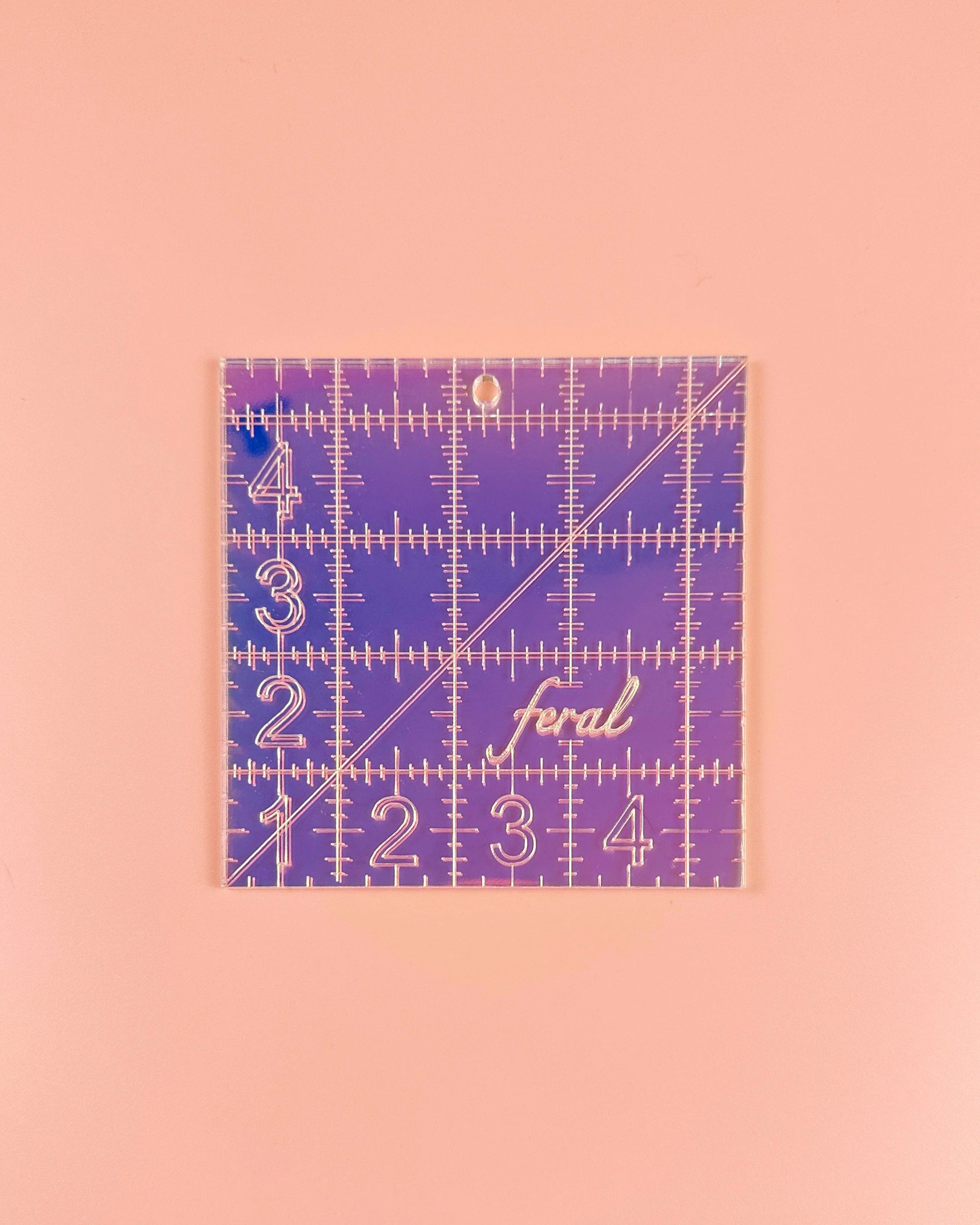 4.5 in Square Quilting Ruler – Feral Notions