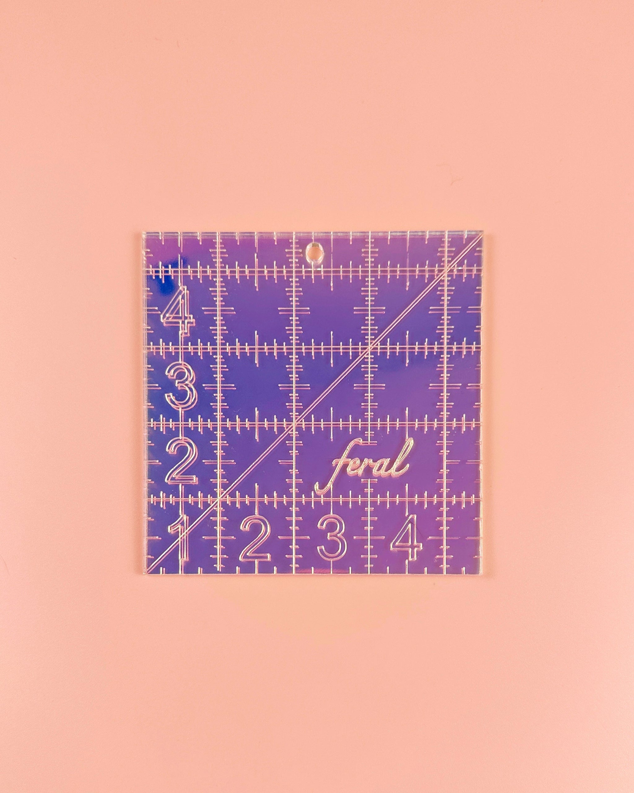 4.5 in Square Quilting Ruler – Feral Notions