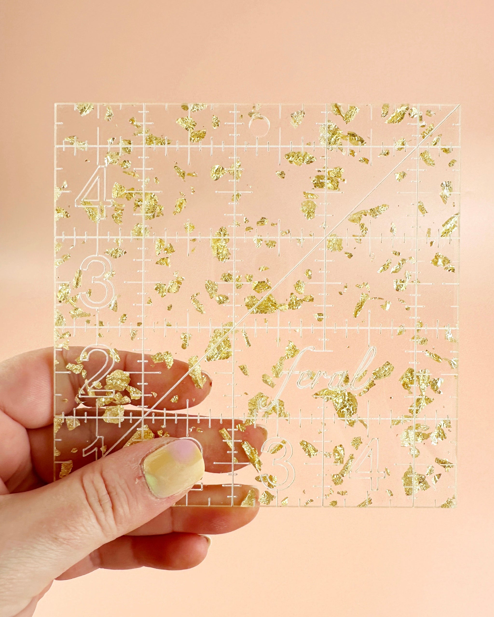 4.5 in Square Quilting Ruler – Feral Notions