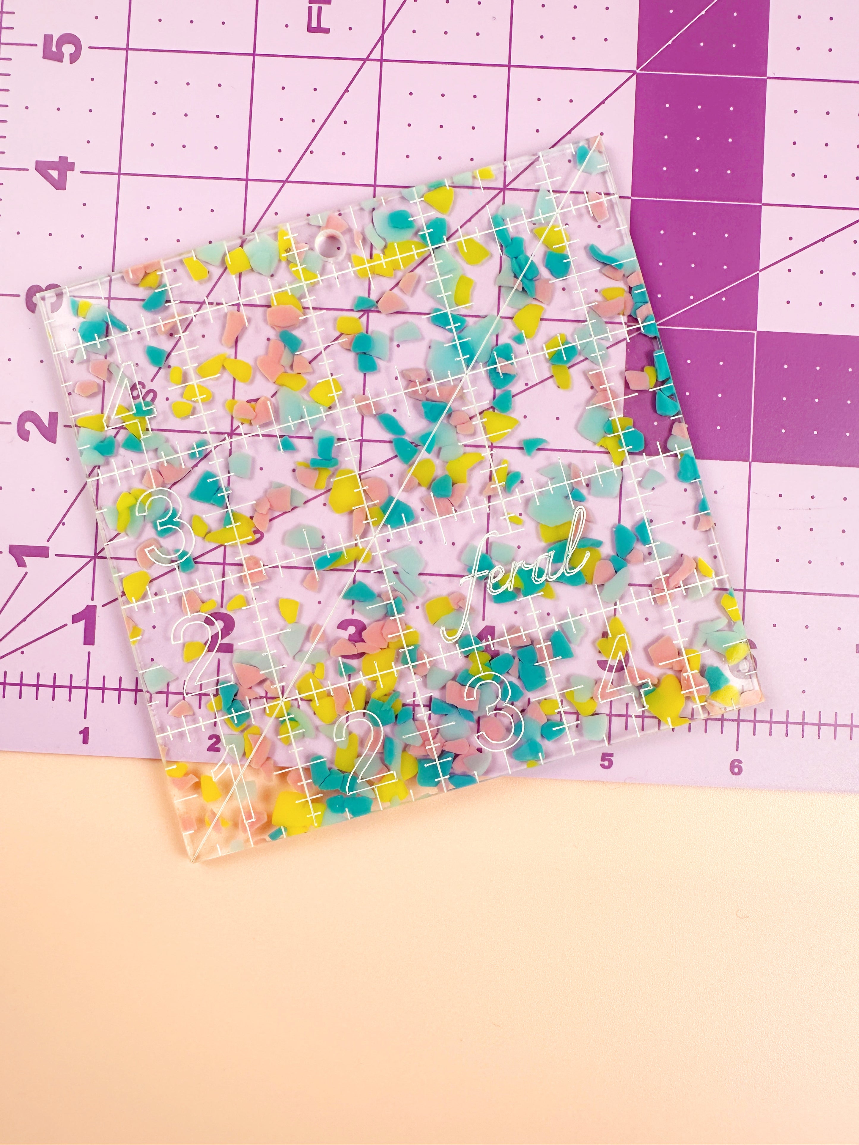 4.5 in Square Quilting Ruler – Feral Notions
