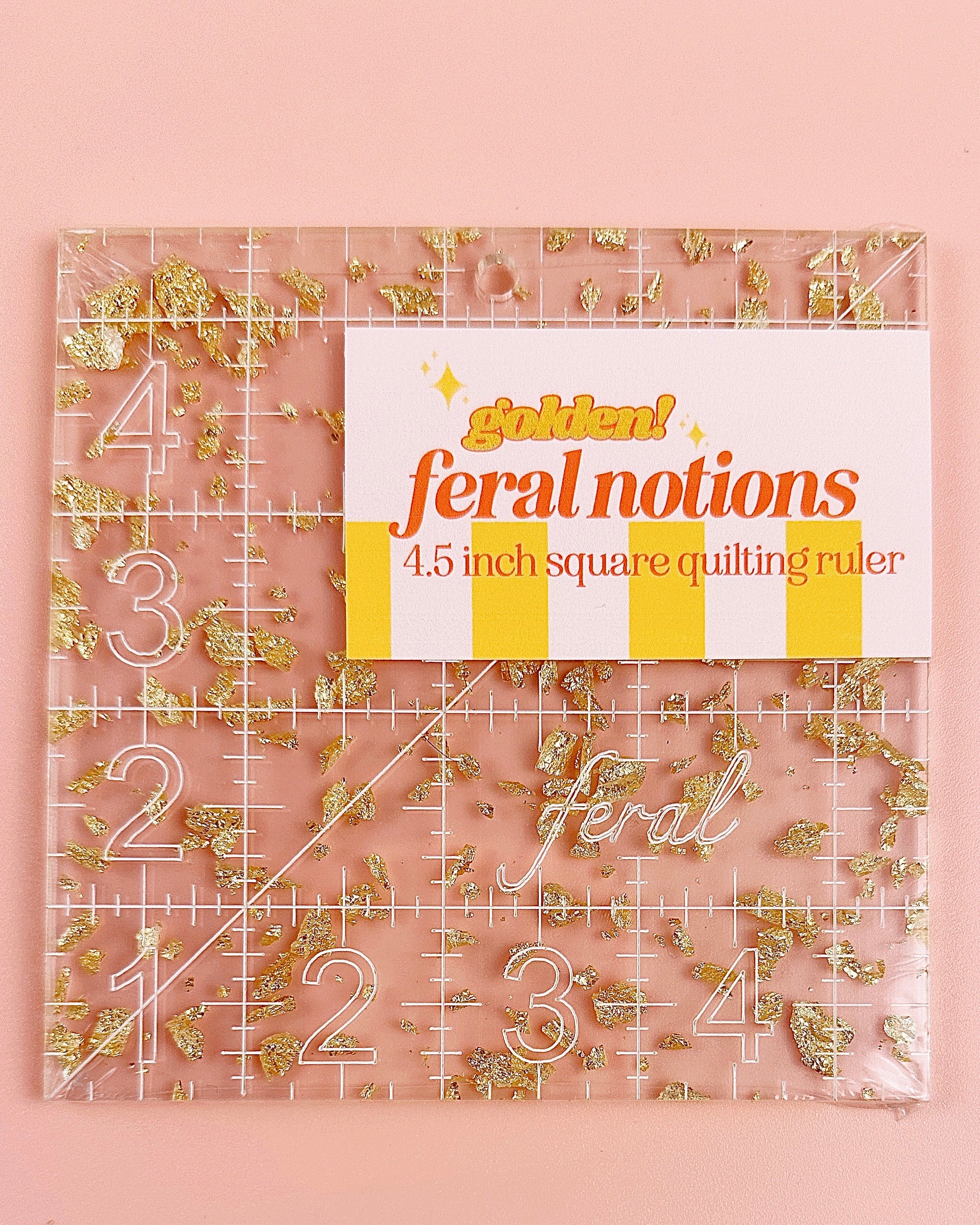 4.5 in Square Quilting Ruler – Feral Notions