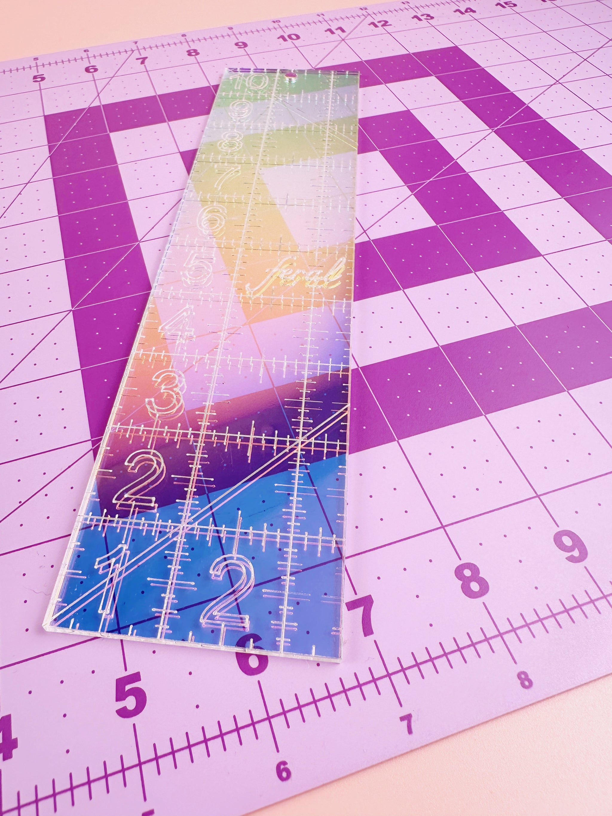 2.5 by 10 in Quilting Ruler – Feral Notions